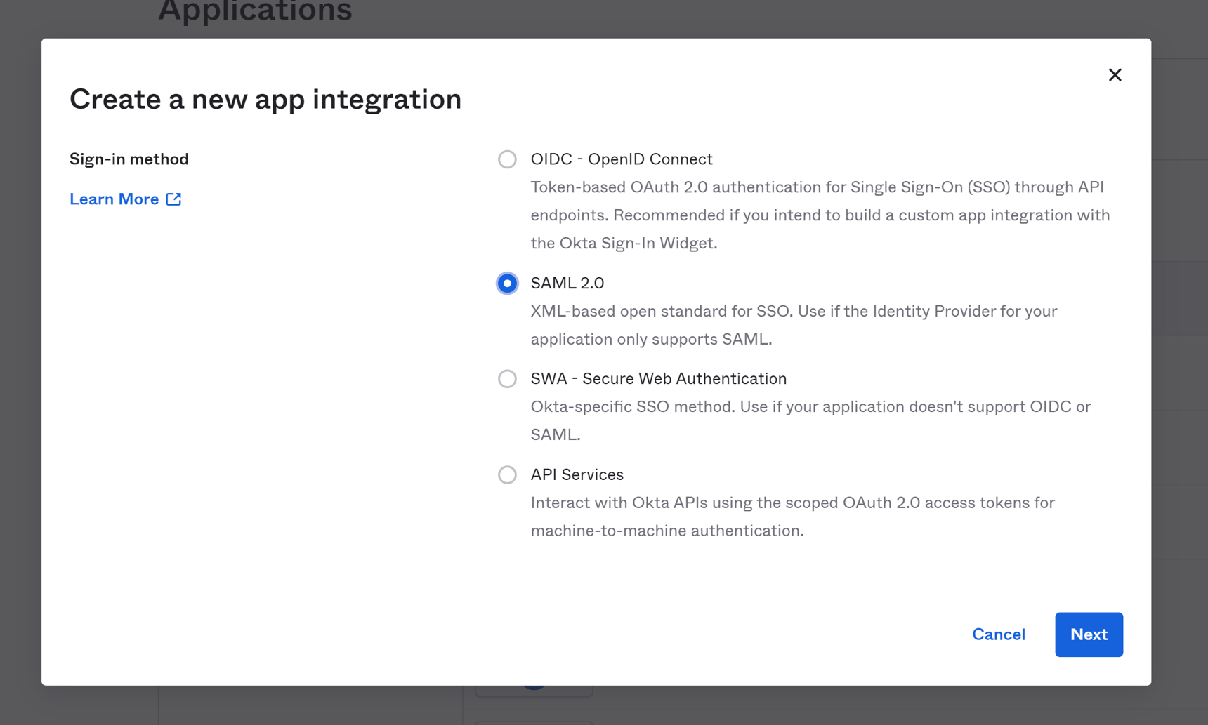 SSO Configuration: Okta