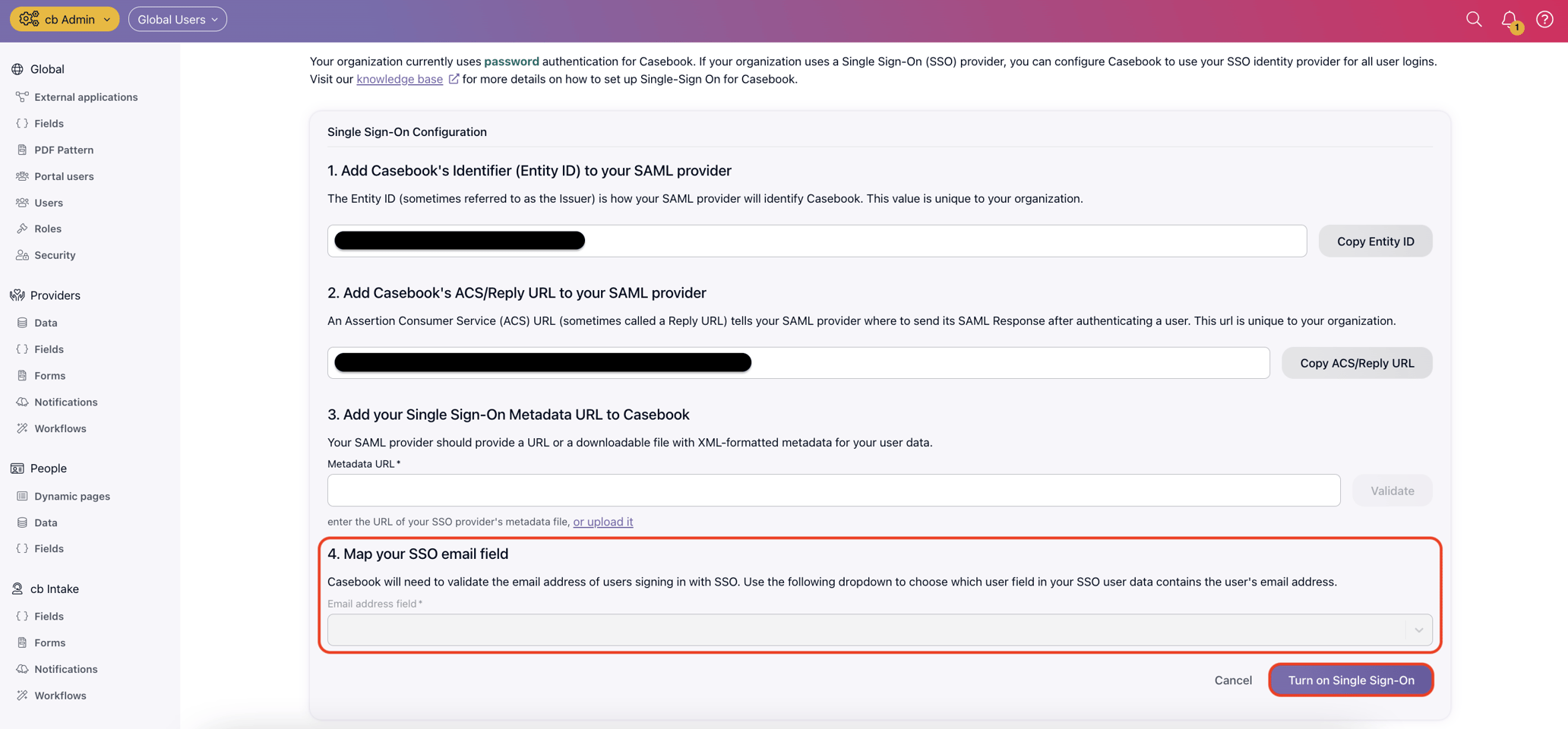 SSO Configuration: Okta
