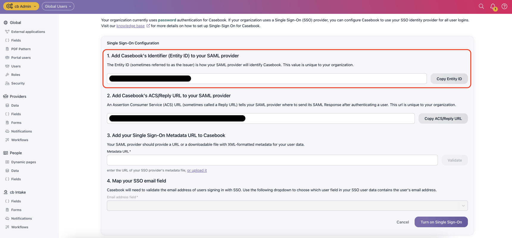 SSO Configuration: Okta