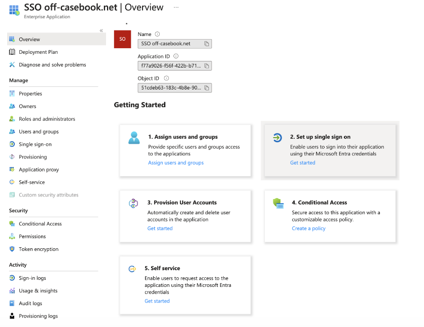 SSO Configuration: Microsoft Entra ID